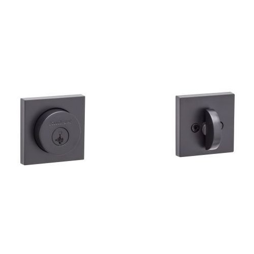 Kwikset 158SQT-514S, Halifax Square Rose Single Cylinder Deadbolt ...