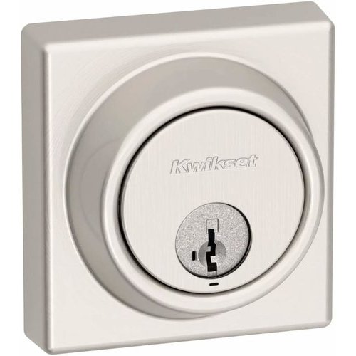 Kwikset 816SQT-15S, Square Contemporary Key Control Deadbolt SmartKey ...