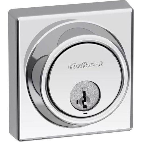 Kwikset 816SQT-26S, Square Contemporary Key Control Deadbolt SmartKey ...