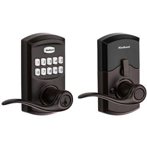 Kwikset 917TNL-11PS, Smartcode Keypad Electronic with Tustin Door Lever ...