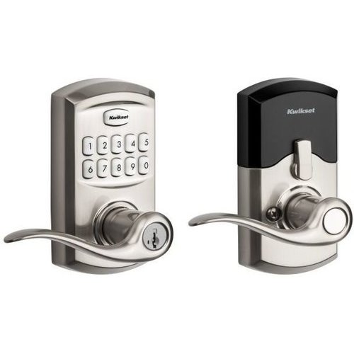 Kwikset 917TNL-15S, Smartcode Keypad Electronic with Tustin Door Lever ...
