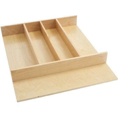 Rev-A-Shelf 4WUT-1, Wood Utility Tray Drop-In Insert, Trimmable 2-5/8 ...
