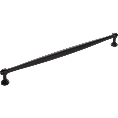 Top Knobs TK3076BLK, 12 Inch Center to Center Ulster Cabinet Pull, Flat Black | CabinetParts.com