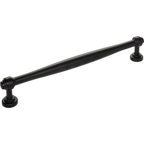 Top Knobs TK3077BLK, 12 Inch Center to Center Ulster Cabinet Pull, Flat Black | CabinetParts.com